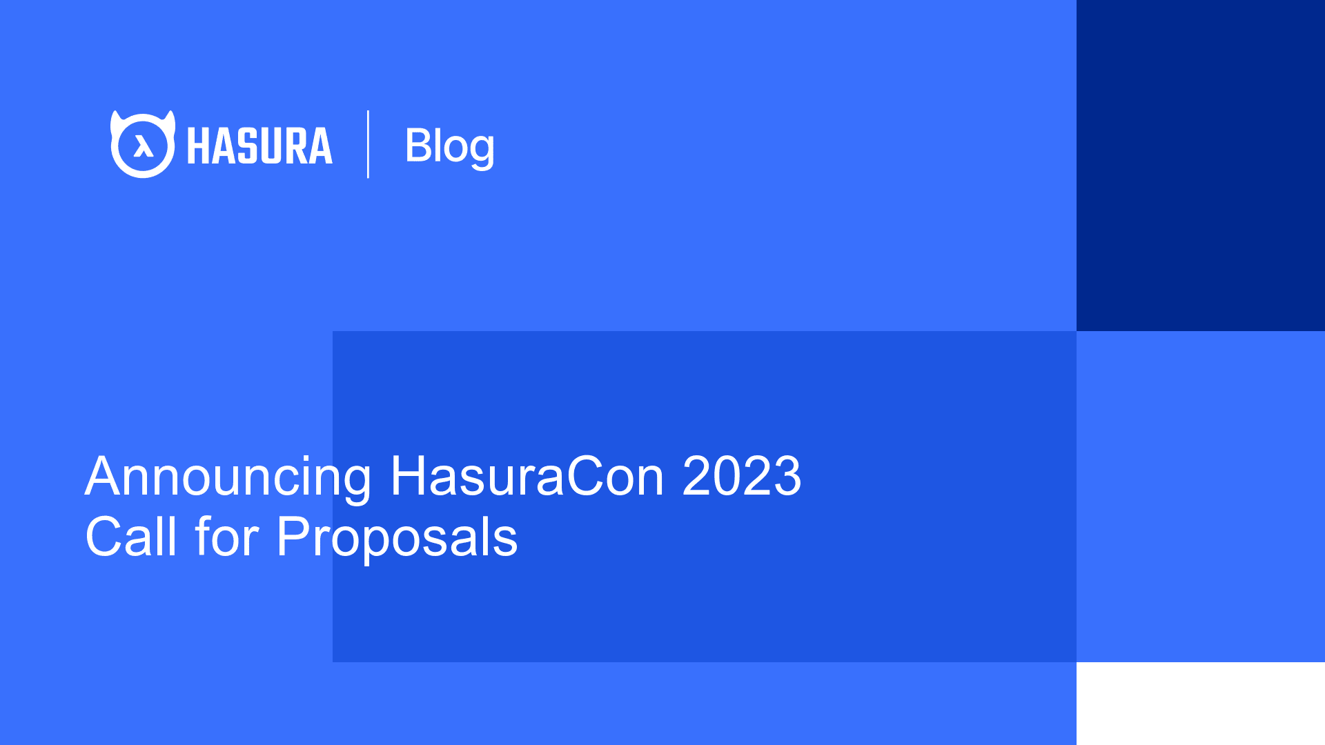 Announcing HasuraCon 2023 Call for Proposals